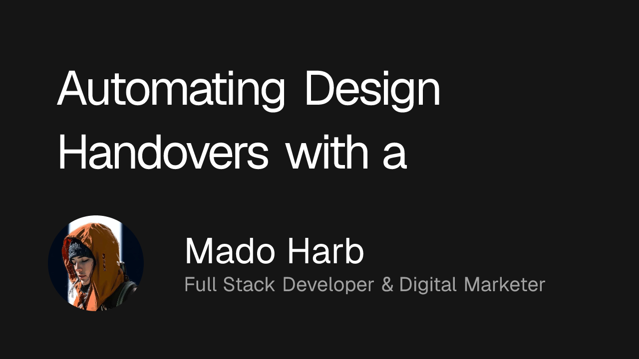 Automating Design Handovers with a Figma to Code Pipeline